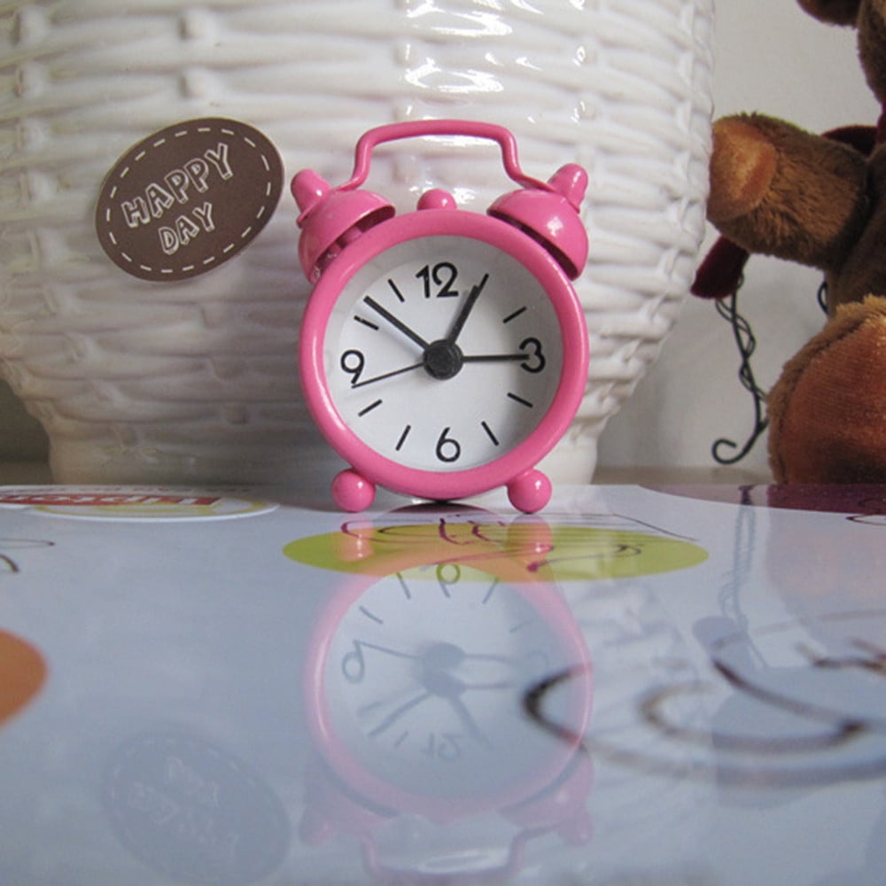 LINMOUA 2.48inch Mini Vintage Classic Analog Alarm Clock Creative Cute ...