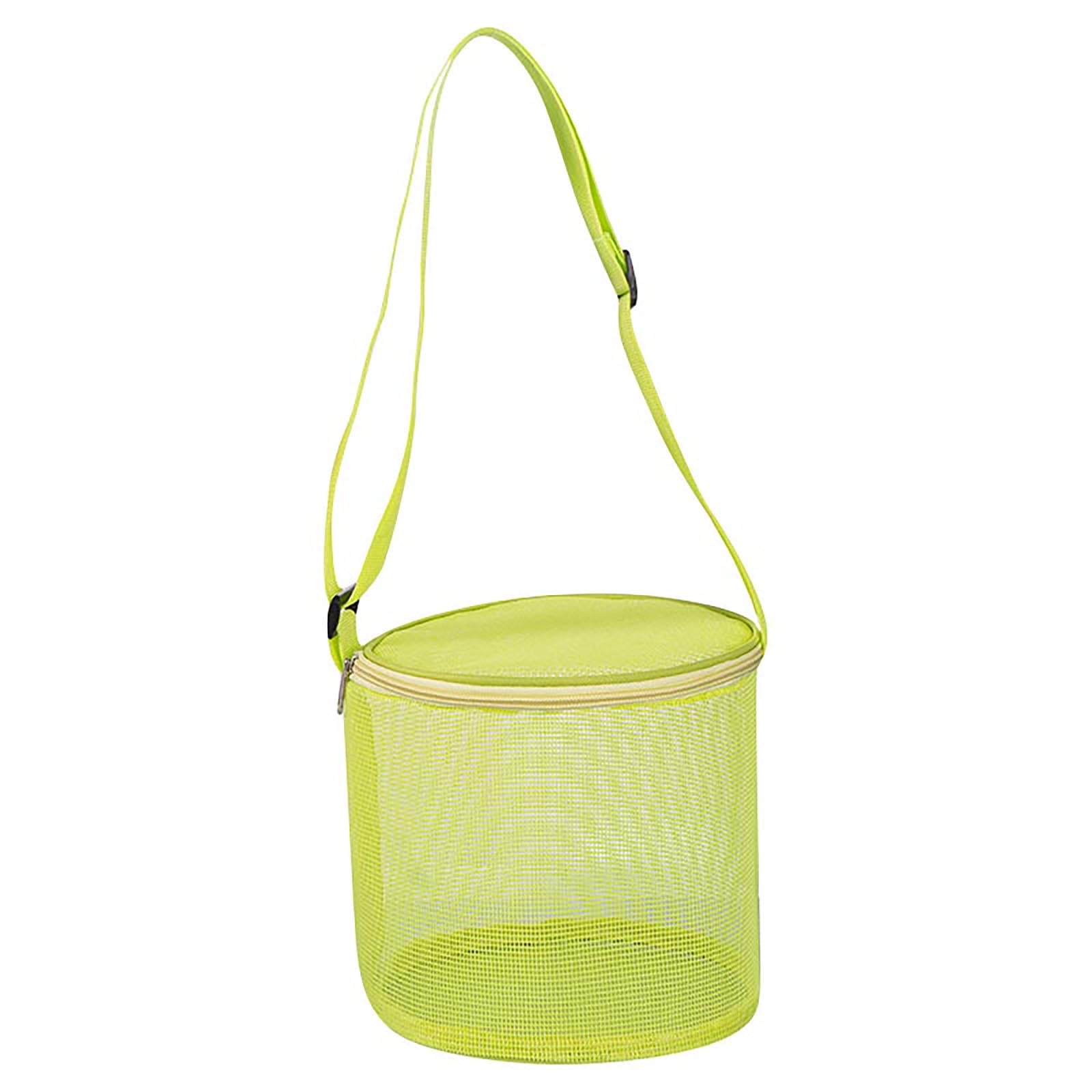 LINMOUA Beach Seashell Bag Mesh Shell Bags for Picking Up Shells, Kids ...