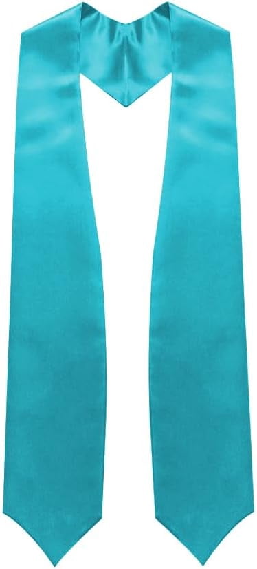 LINMOUA Graduation Stole - Plain Color, Unisex, 62" Graduation Sash ...