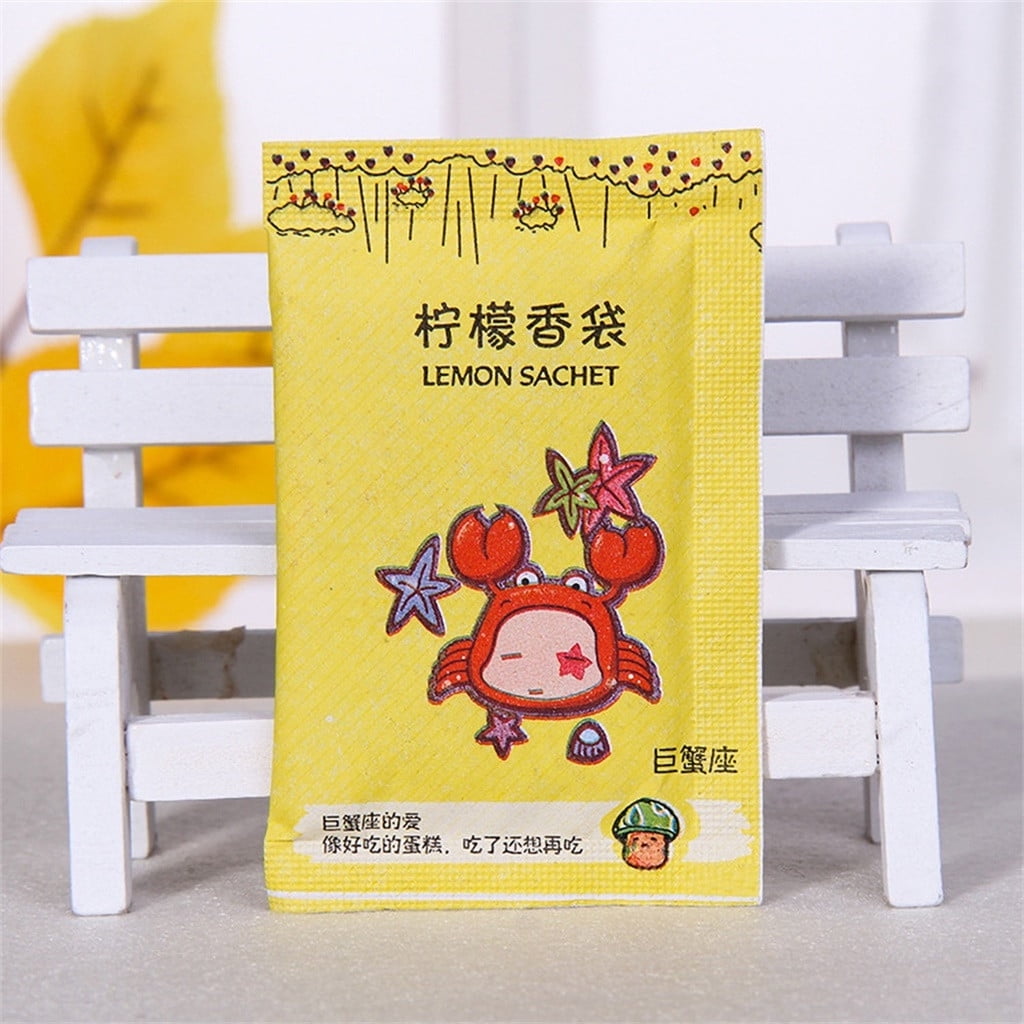 LINMOUA Lemon Sachet Bags - Moth Repellent Sachets Home Fragrance for ...