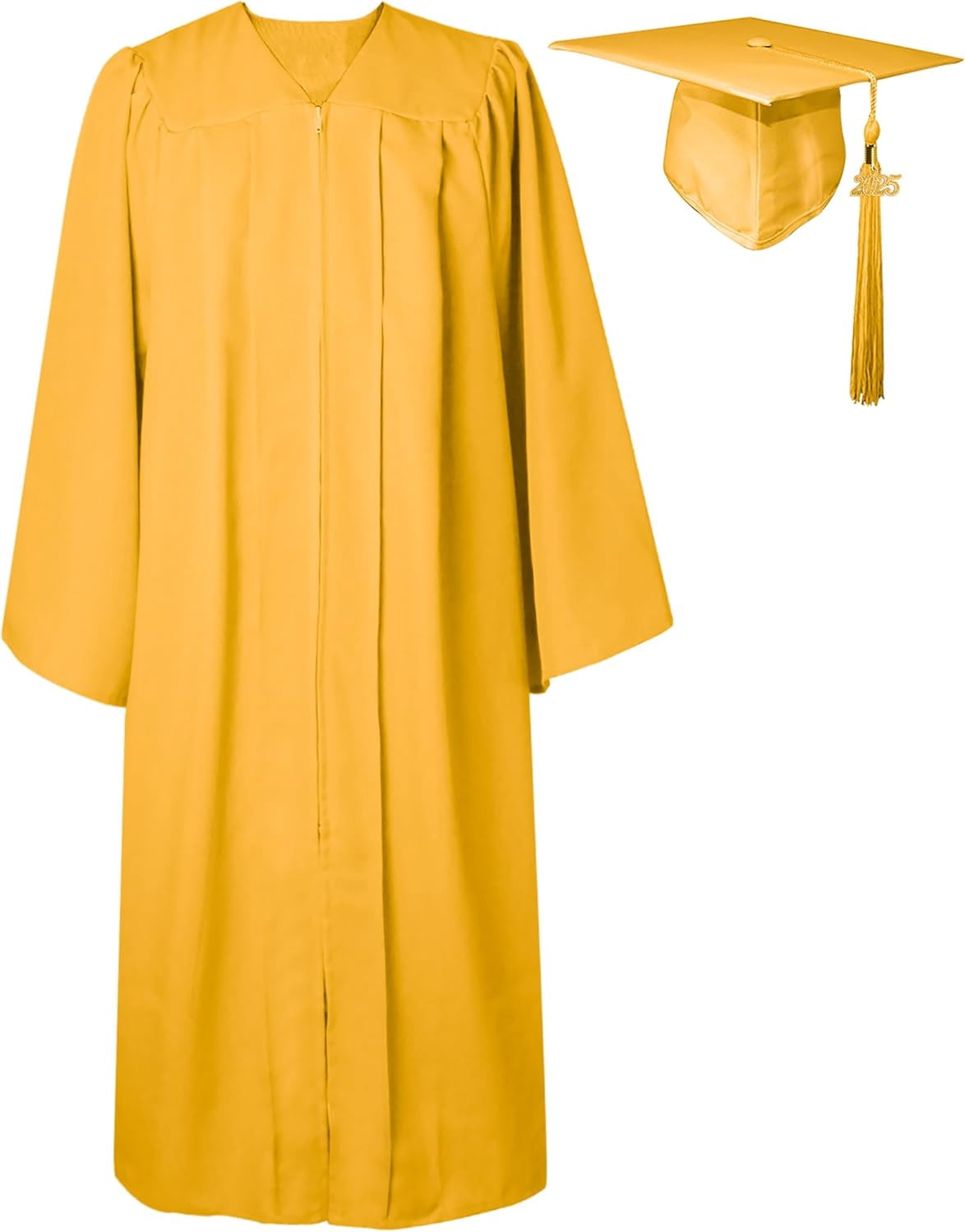 LINMOUA Matte Graduation Cap and Gown Class of 2025 Set Bulk with ...