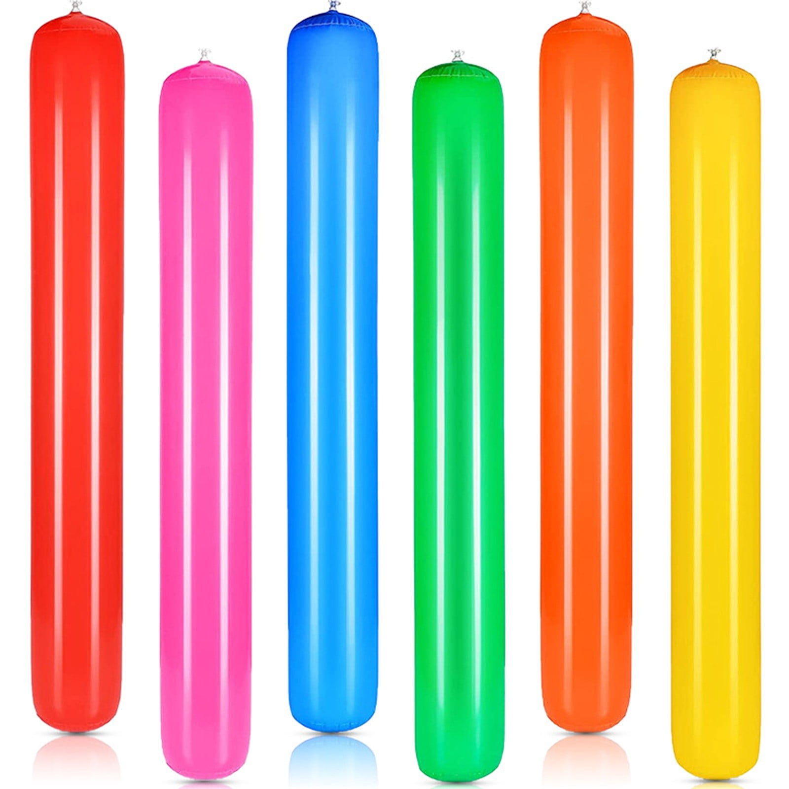 LINMOUA Pool Toys, Inflatable Sticks Thickened Air Stick Colorful Giant ...