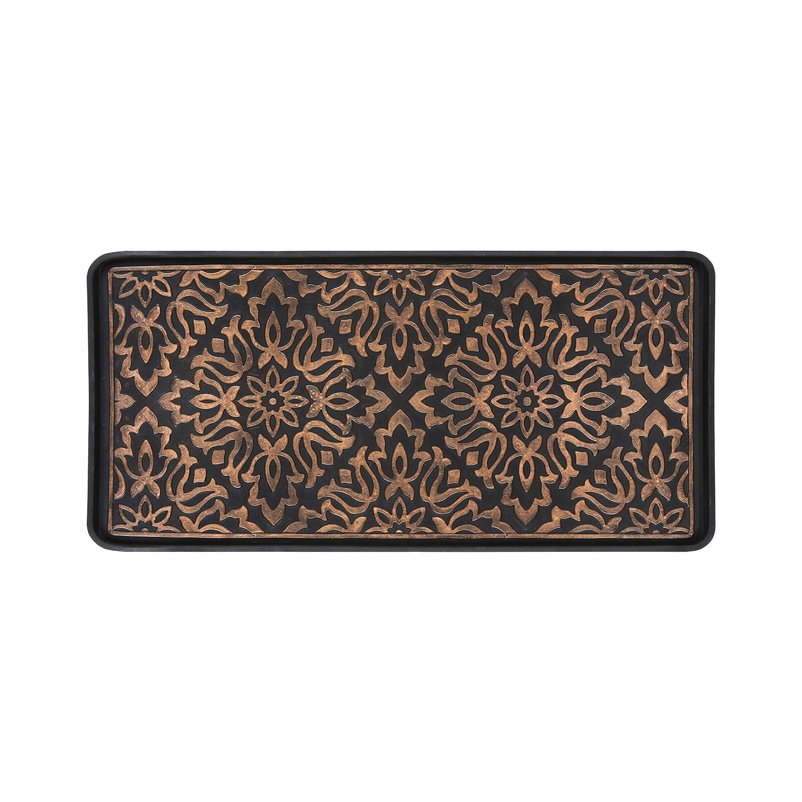 LINMOUA Rubber Boot Tray for Entryway Indoor Shoe Trays for Mudroom Wet ...