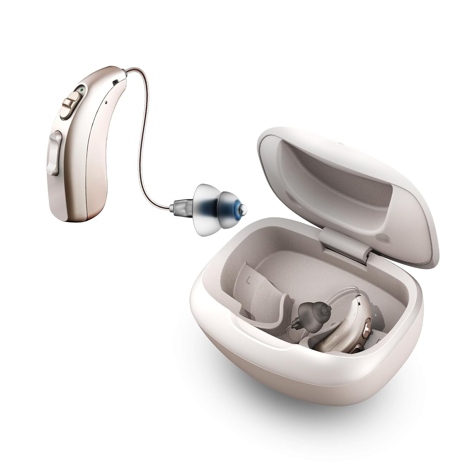 LINNER - Mercury OTC Rechargeable RIC Hearing Aids for Seniors, Noise ...