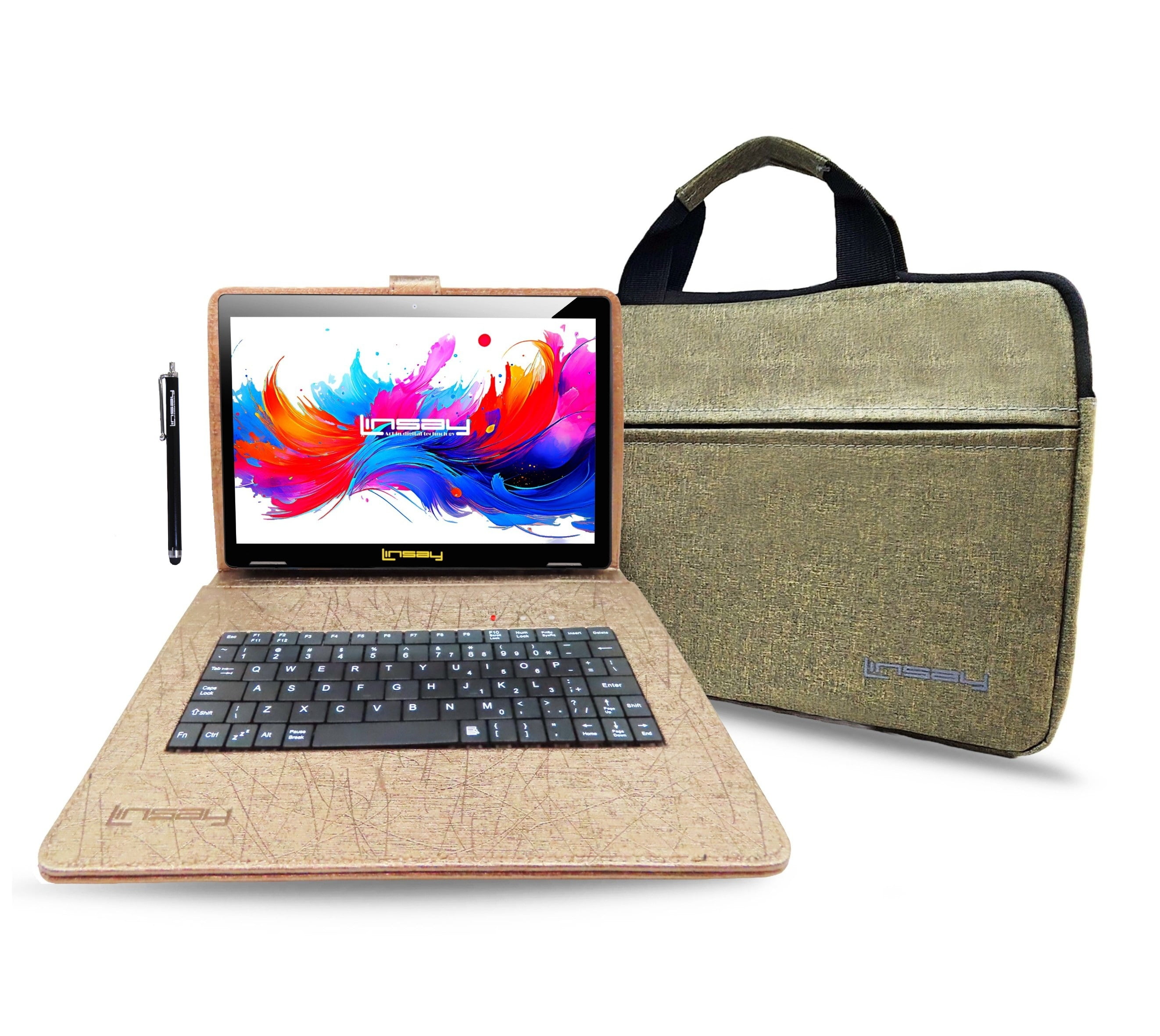 LINSAY 10.1" Octa Core 256GB Storage Android 15 with Unique Oracle ...