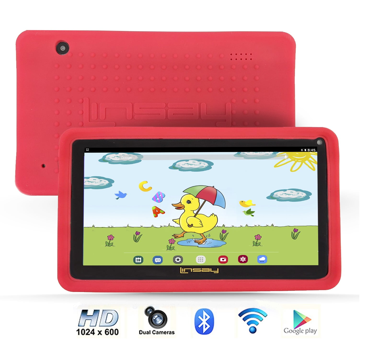 LINSAY 7" Kids tablets 2GB RAM 64GB Android 13 Wi-Fi Tablet for kids ...