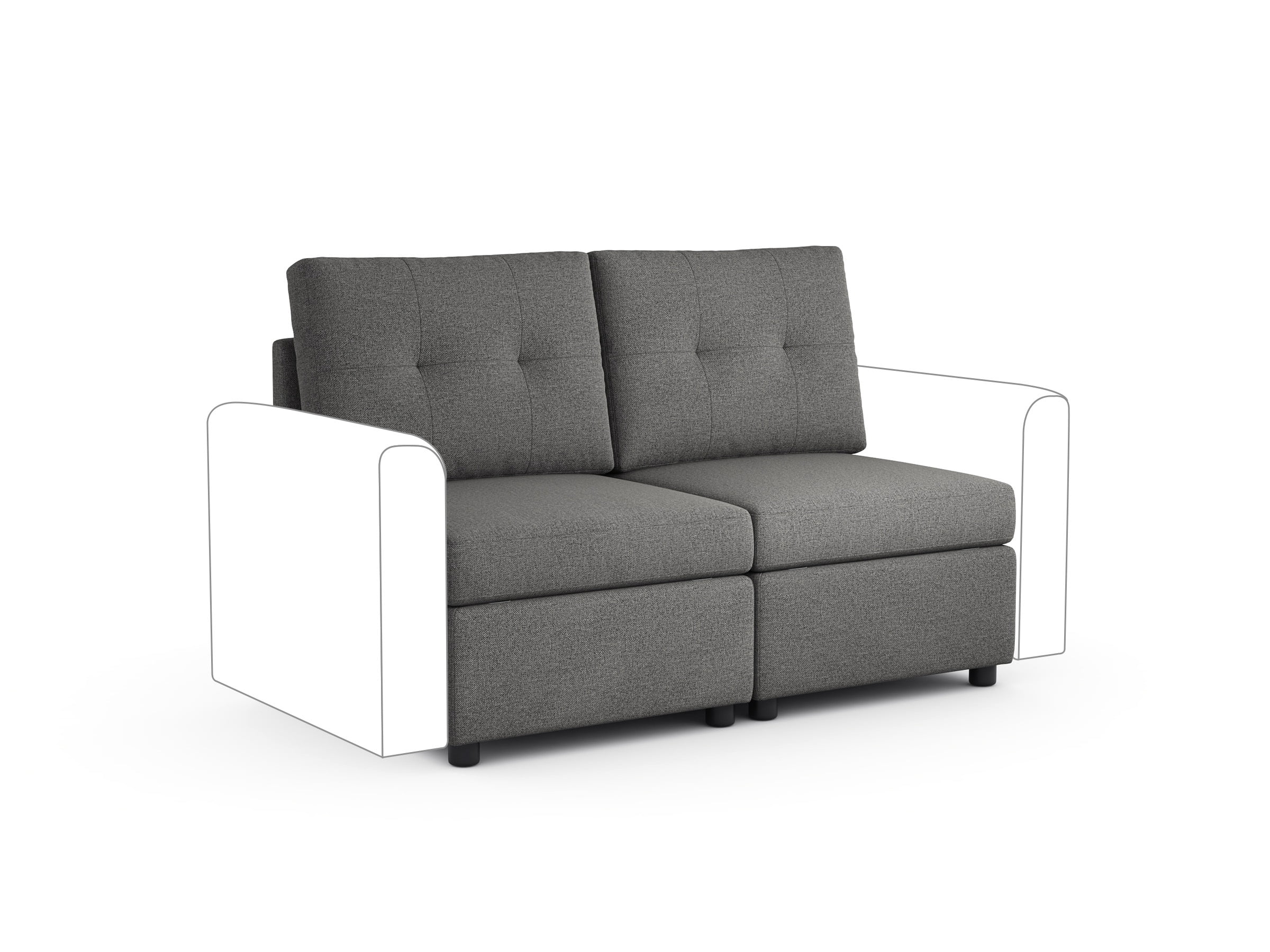 LINSY HOME 2 Pcs Replacement Covers for RUBIK III Modular Sectional ...