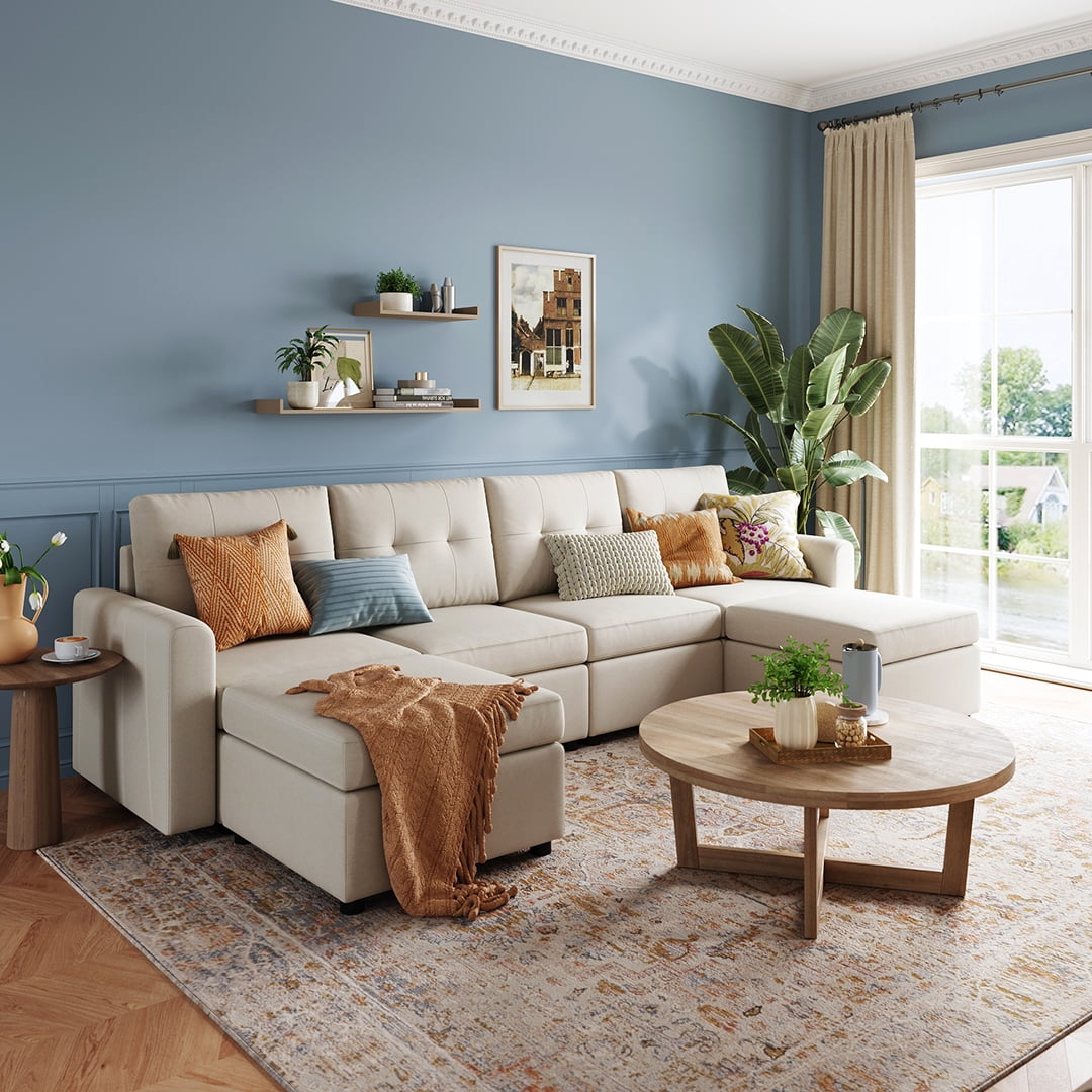 LINSY HOME 27.5 Depth Modular Couch,Storage Couches and Sofas ...