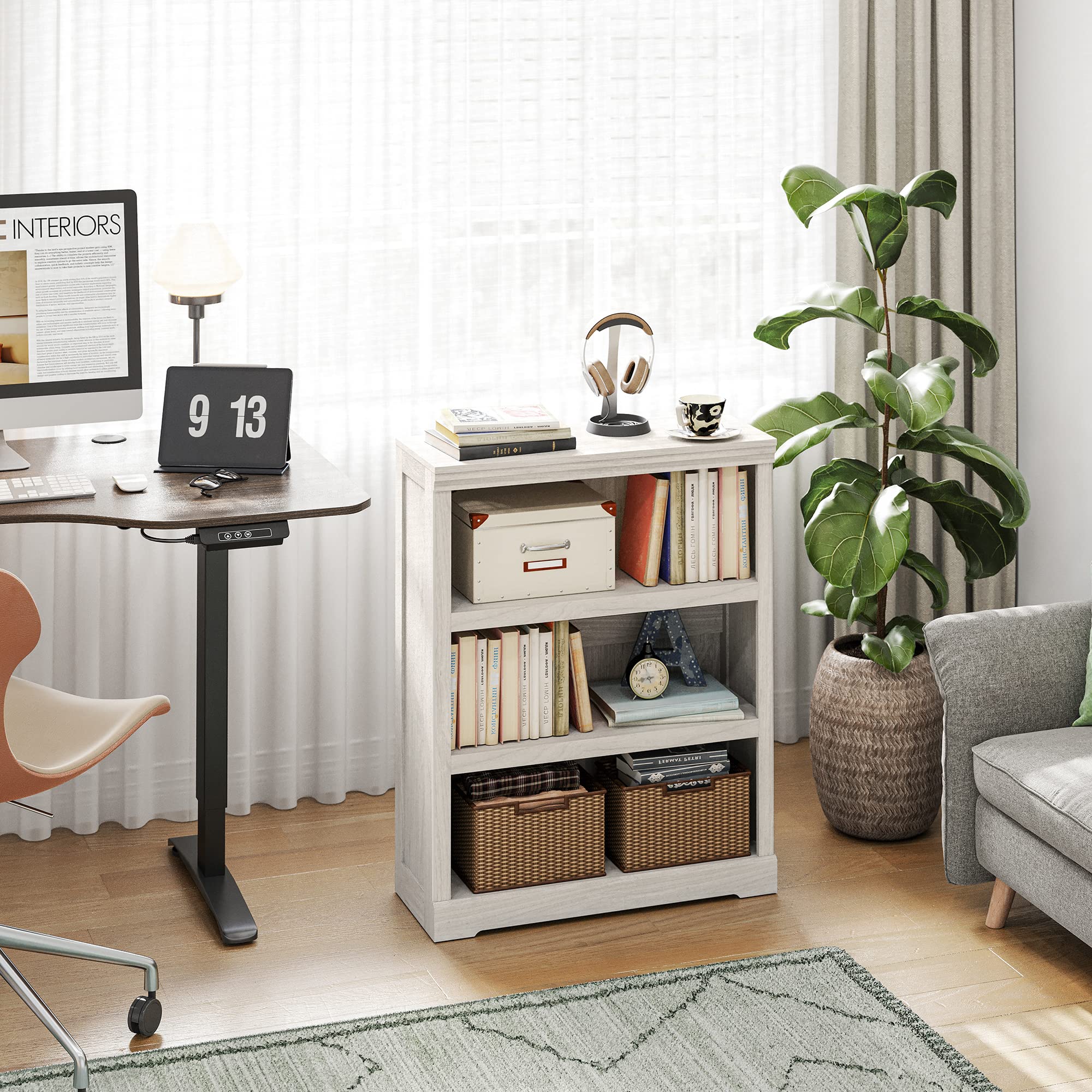 Sauder Select 3-Shelf Bookcase, Washington Cherry Finish - Walmart.com