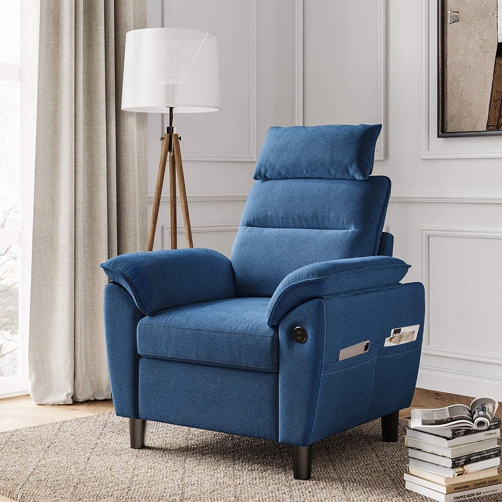 LINSY HOME Accent Chairs for Living Room, Small Single Sofa Arm Chair ...