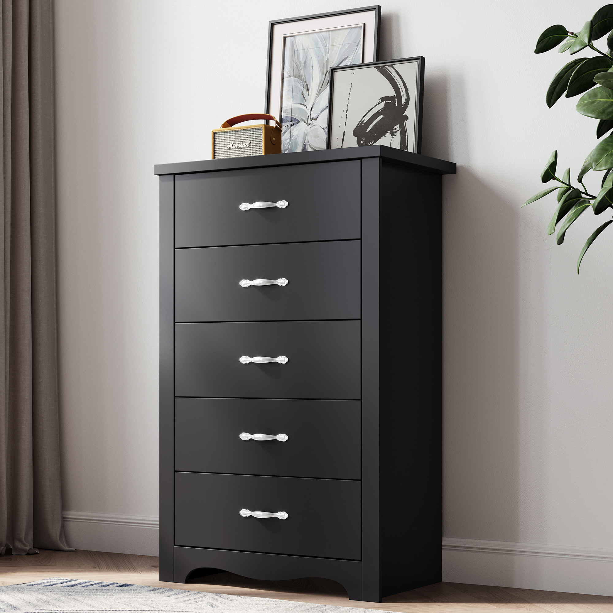 LINSY HOME Dressers for Bedroom, 8 Drawers Chest, Nursery Dresser ...
