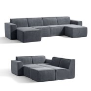 Linsy Home Living Room Large Modular Couch, Sectional Sofa with Storage ...