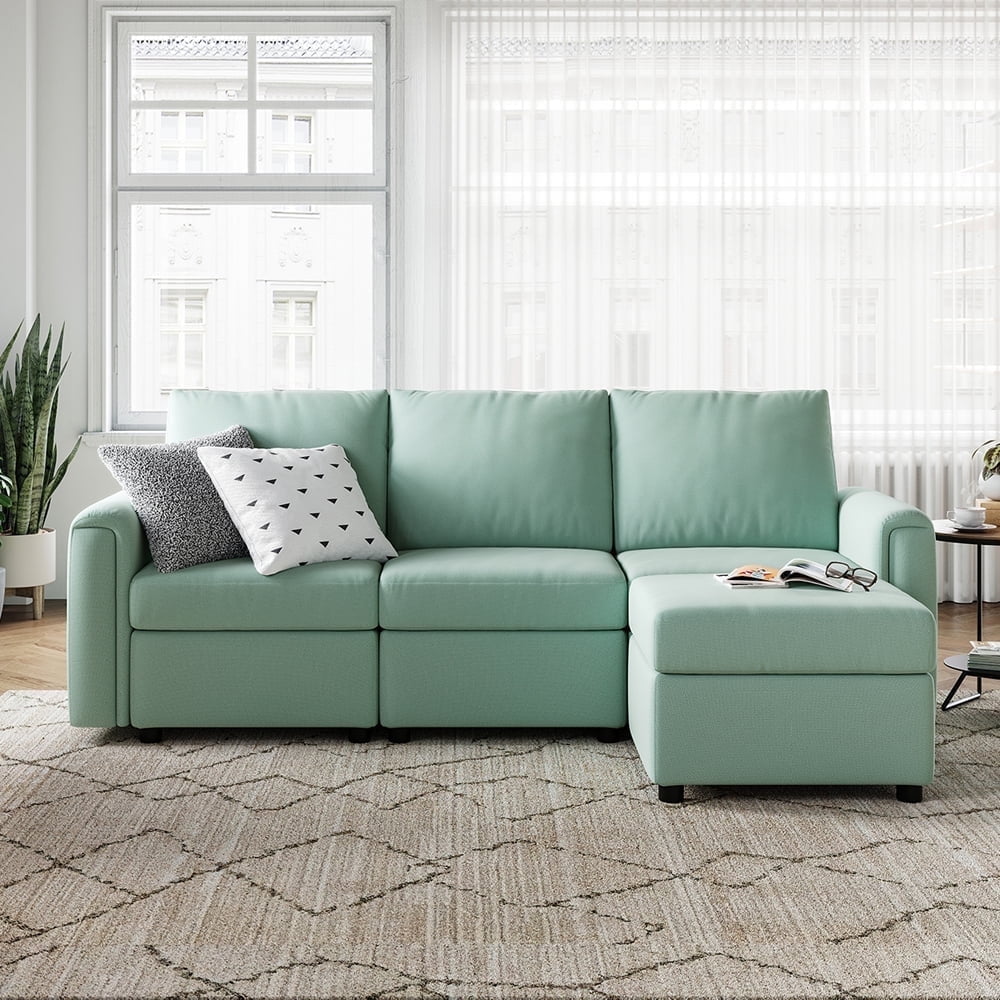 LINSY HOME Comfortable & Durable Modular Sectional Couches with Storage ...