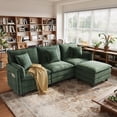 LINSY HOME Modular Sofa, 3 Seater with Ottoman for Living Room Sofa ...