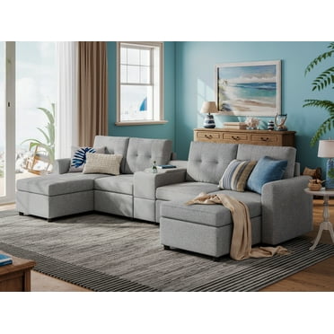 LINSY HOME Versatile Console for RUBIK III Modular Sectional Sofa ...