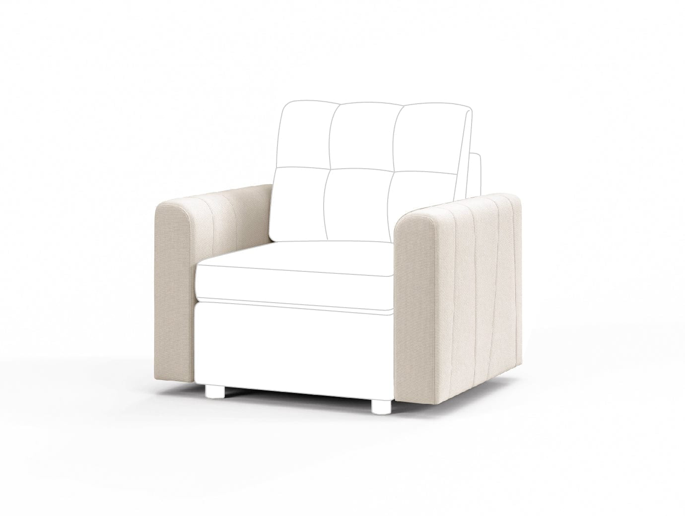 LINSY HOME Replacement Armrest Pair Covers for RUBIK III Modular ...