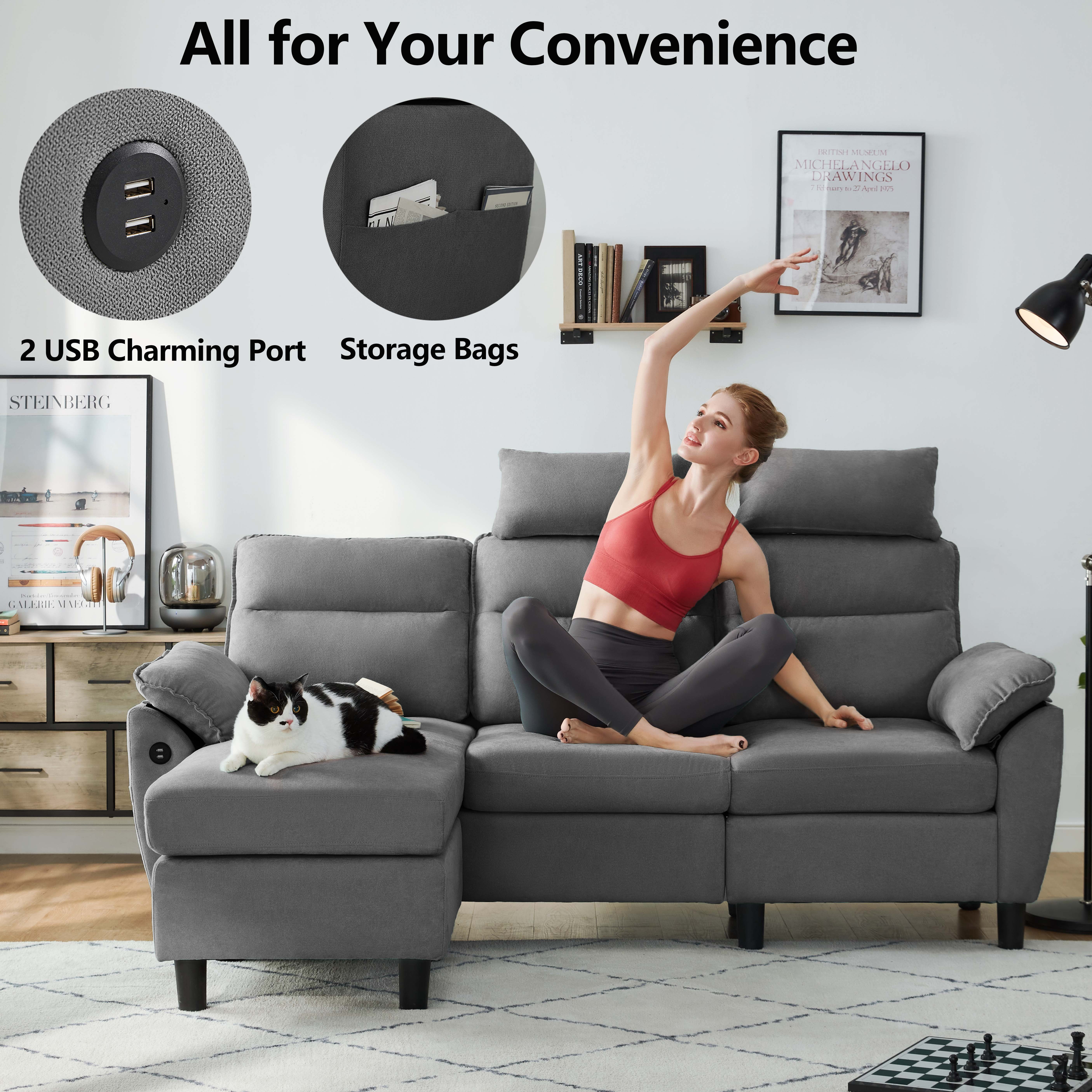 Small Reclining Sectional Couch