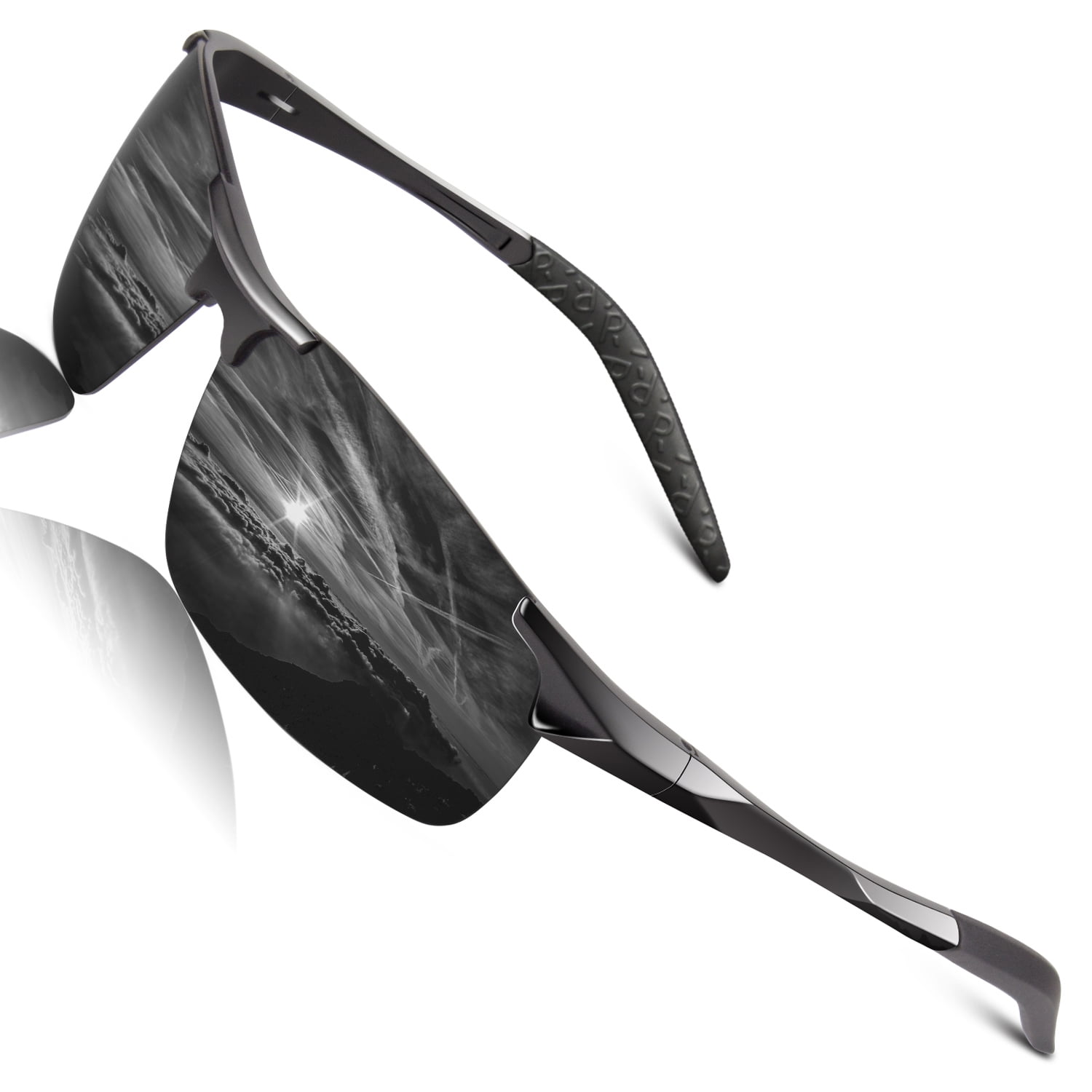 LINVO Men's Ultralight Polarized Sunglasses for Driving, Cycling ...
