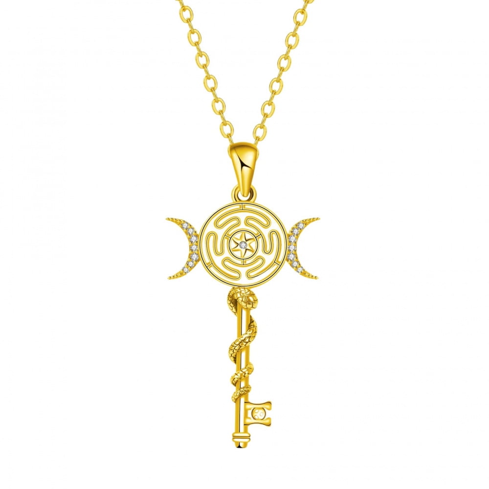 LINXIQIN Goddess Necklace Collection 925 Sterling Silver Hecate's Key ...