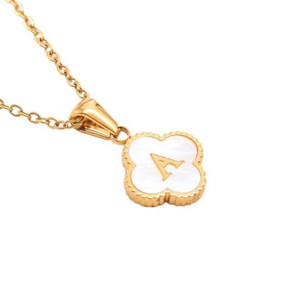 DESIGNICE Initial Necklaces for Women,14K Gold Plated Round Letter ...