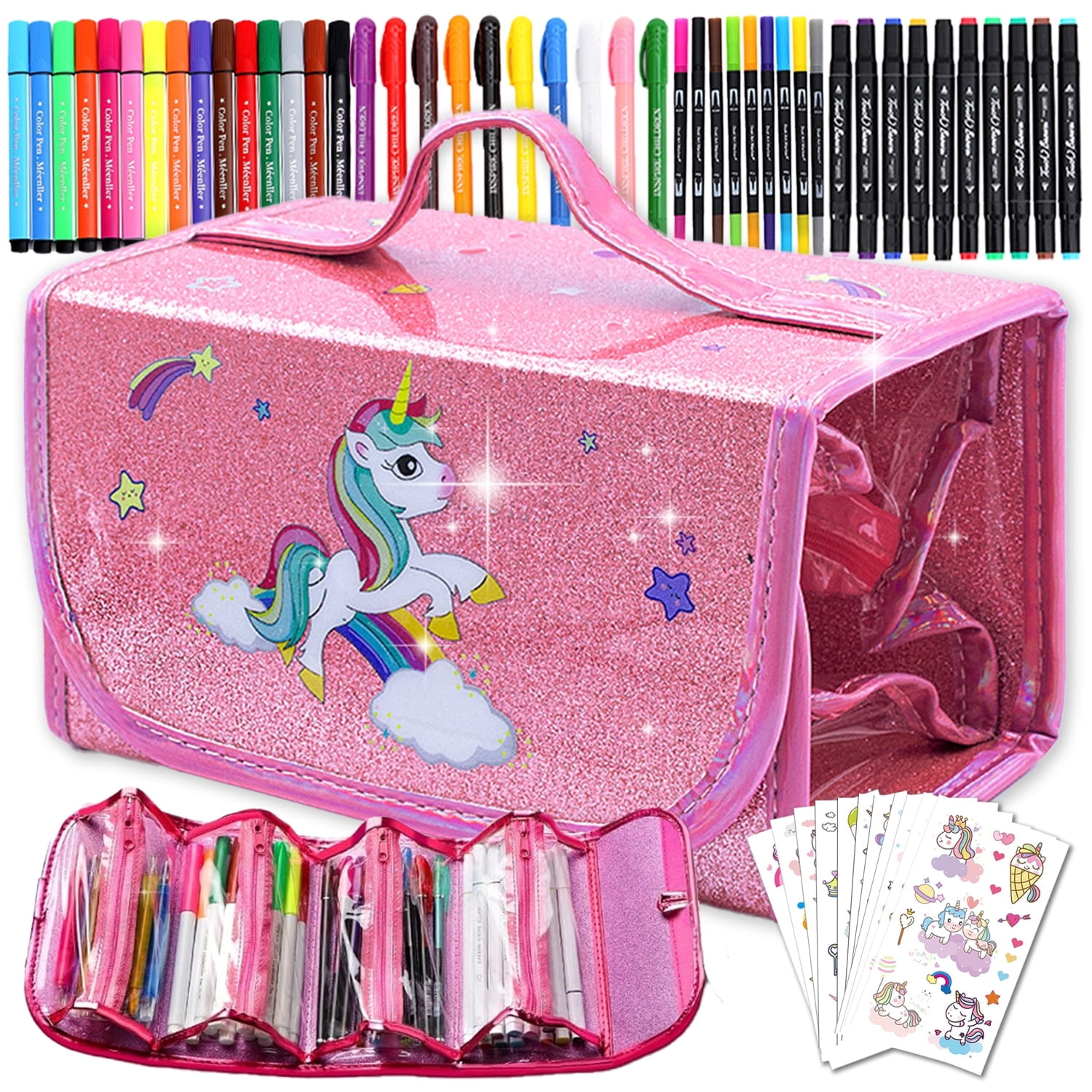 LINXUXIE 60 PCS Washable Scented Markers Set, Smelly markers with ...