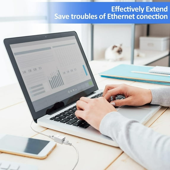 LINYAN-10 Pieces RJ45 Coupler, Ethernet Extension Adapter Network ...