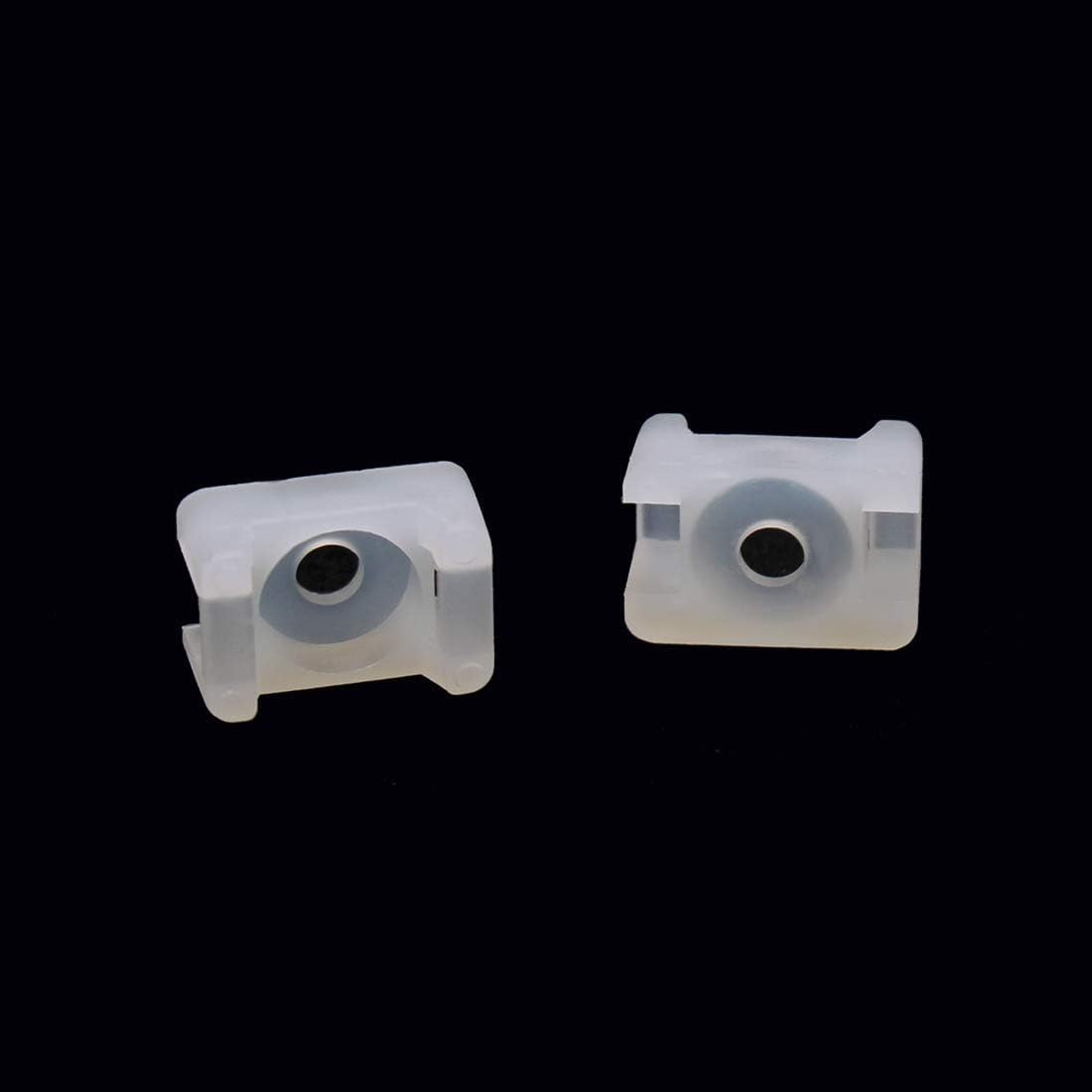 LINYAN-(100 Of Pack) White 4.5mm Cable Tie Mount Base Saddle Type Mount ...