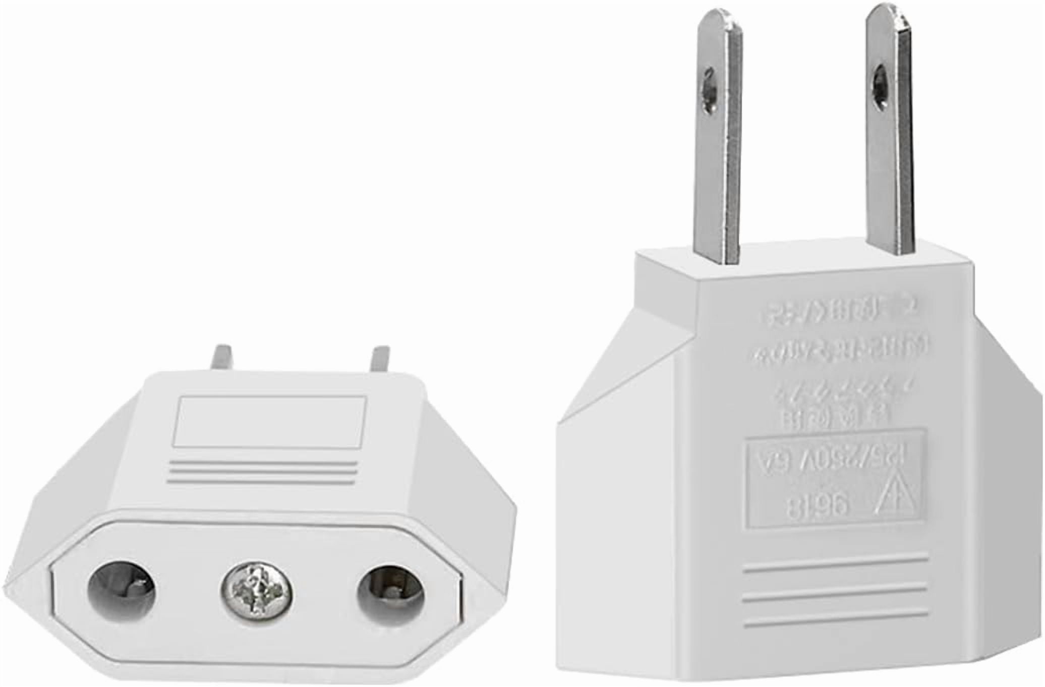LINYAN-(10Pcs) EU to US Travel Power Plug Adapter Converter,USA Plug to ...