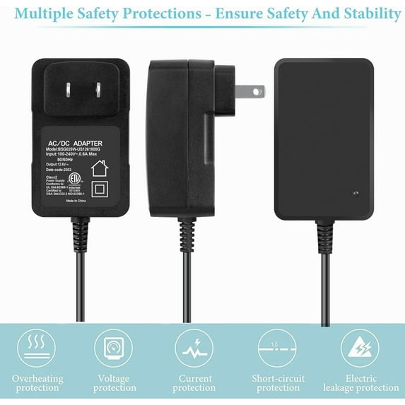 LINYAN-12.6V 2-Prong AC/DC Adapter Compatible with Aiper Seagull 800 ...