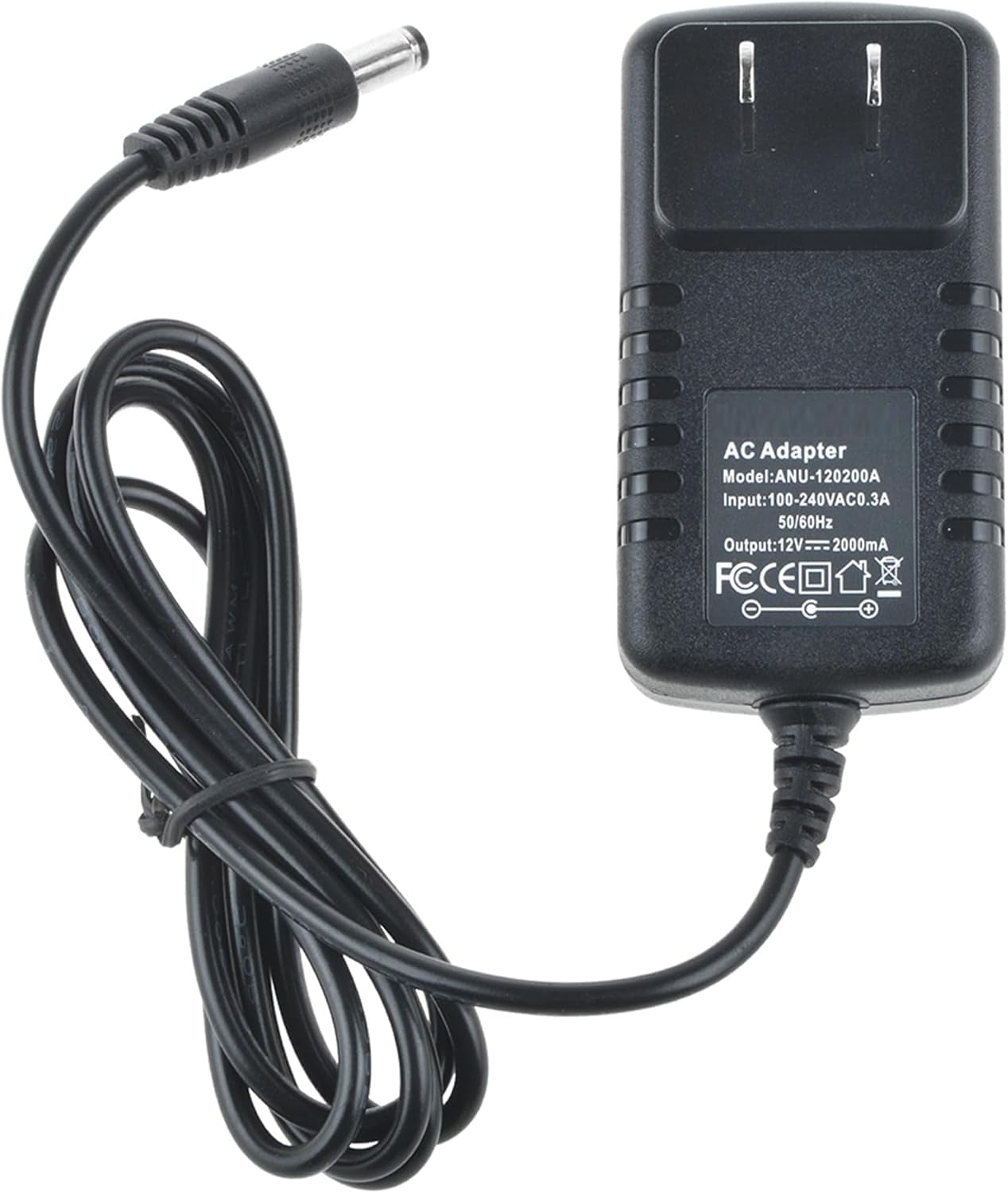 LINYAN-12V 2A AC Adapter Charger with 10 Tips, Regulated 12 Volts ...
