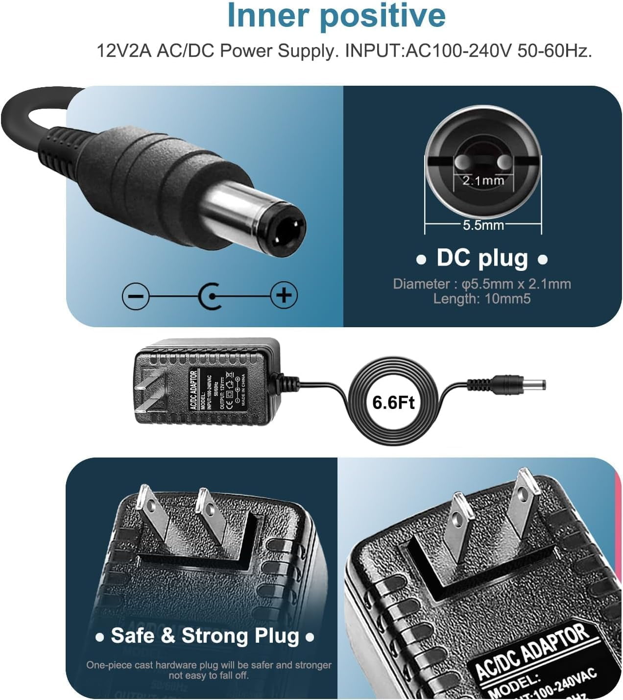 LINYAN-12V 2A Power Cord Adapter Charger Replacement for Spectra Breast ...