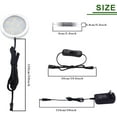 LINYAN-12V LED Under Cabinet Lighting Kit 3 Packs Slim Aluminum Puck ...