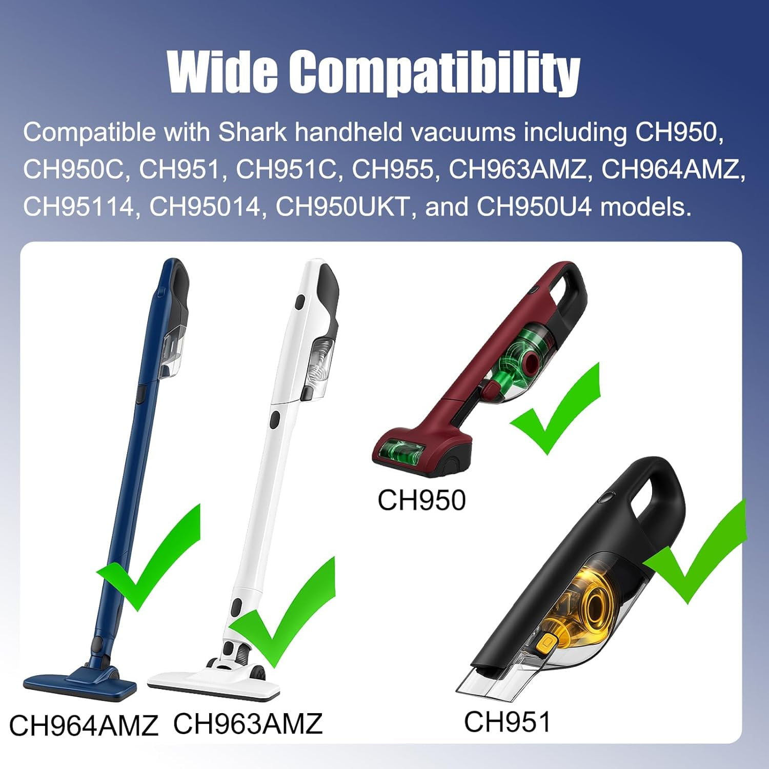 LINYAN-13.3V Charger Compatible with Shark Handheld Vacuum CH950 CH950C ...