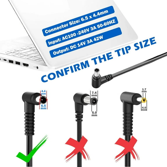 LINYAN-14V 3A 42W Power Adapter for Samsung Monitor Compatible with 15 ...