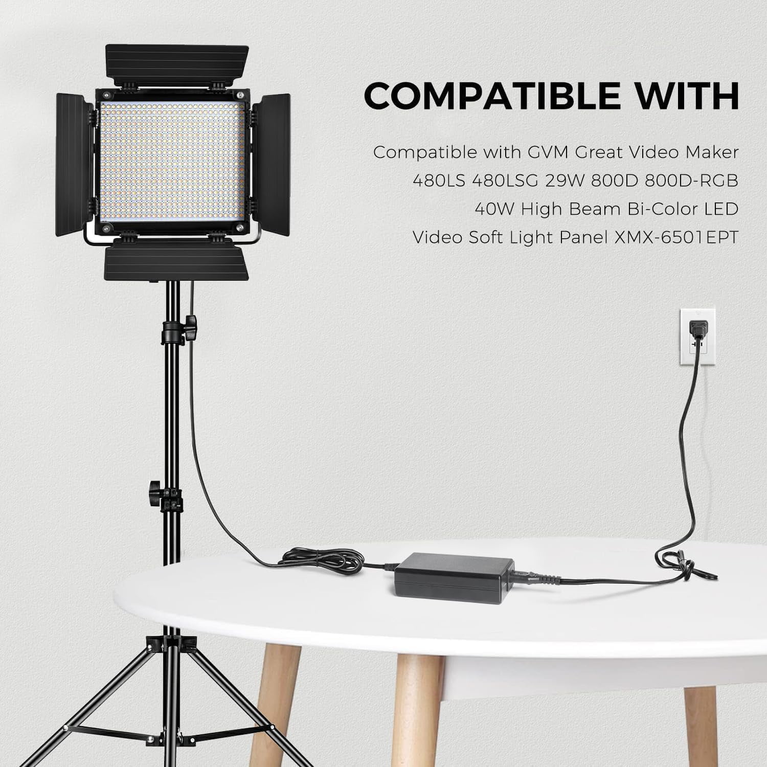 LINYAN-15V AC/DC Adapter for GVM Great Video Maker 520S 560AS 672S ...