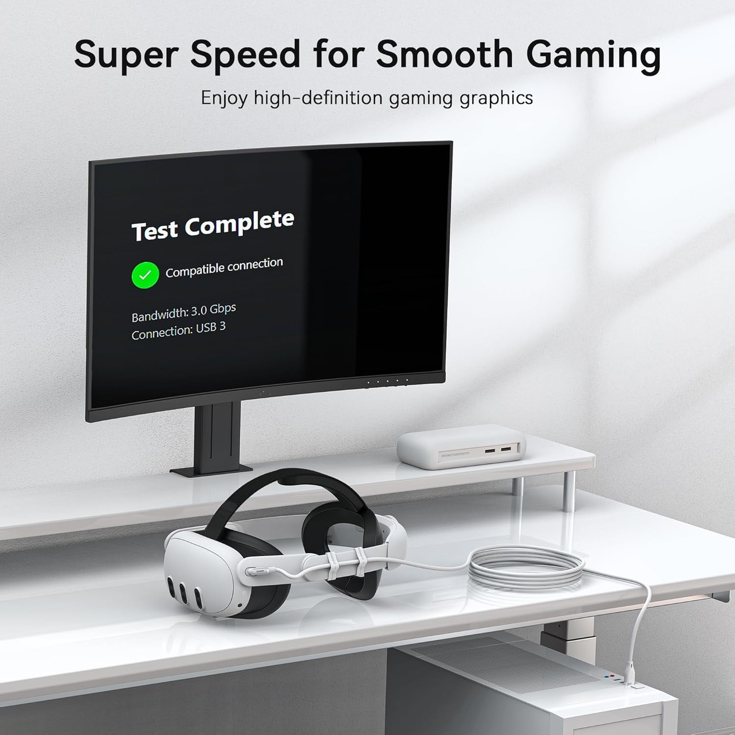 LINYAN-16FT(5M) Link Cable Compatible with Meta Quest 3/3s/2/Pro & Pico ...