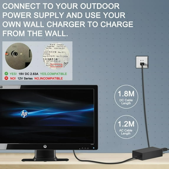 LINYAN-19V AC/DC Adapter Compatible with HP 2711X 2511X 2511 x XP599A ...