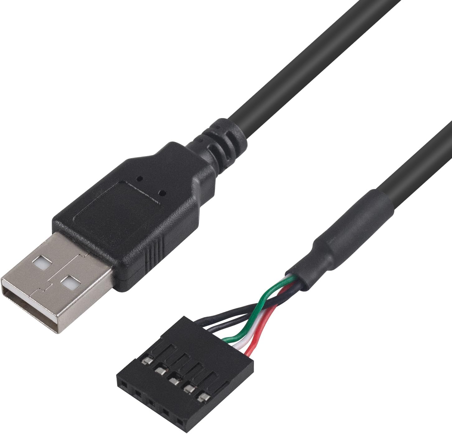 LINYAN-(2-Pack 50CM 5 Pin Motherboard Female Header to USB 2.0 Male ...