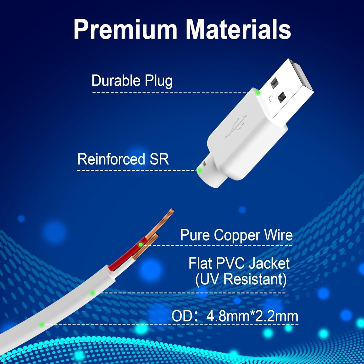 LINYAN-2-Pack Camera Power Extension Cable 35FT, Compatible with Wyze ...