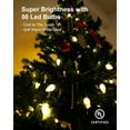 LINYAN-2-Set C7 Led Christmas String Lights, 25.16FT 50 LED Connectable ...
