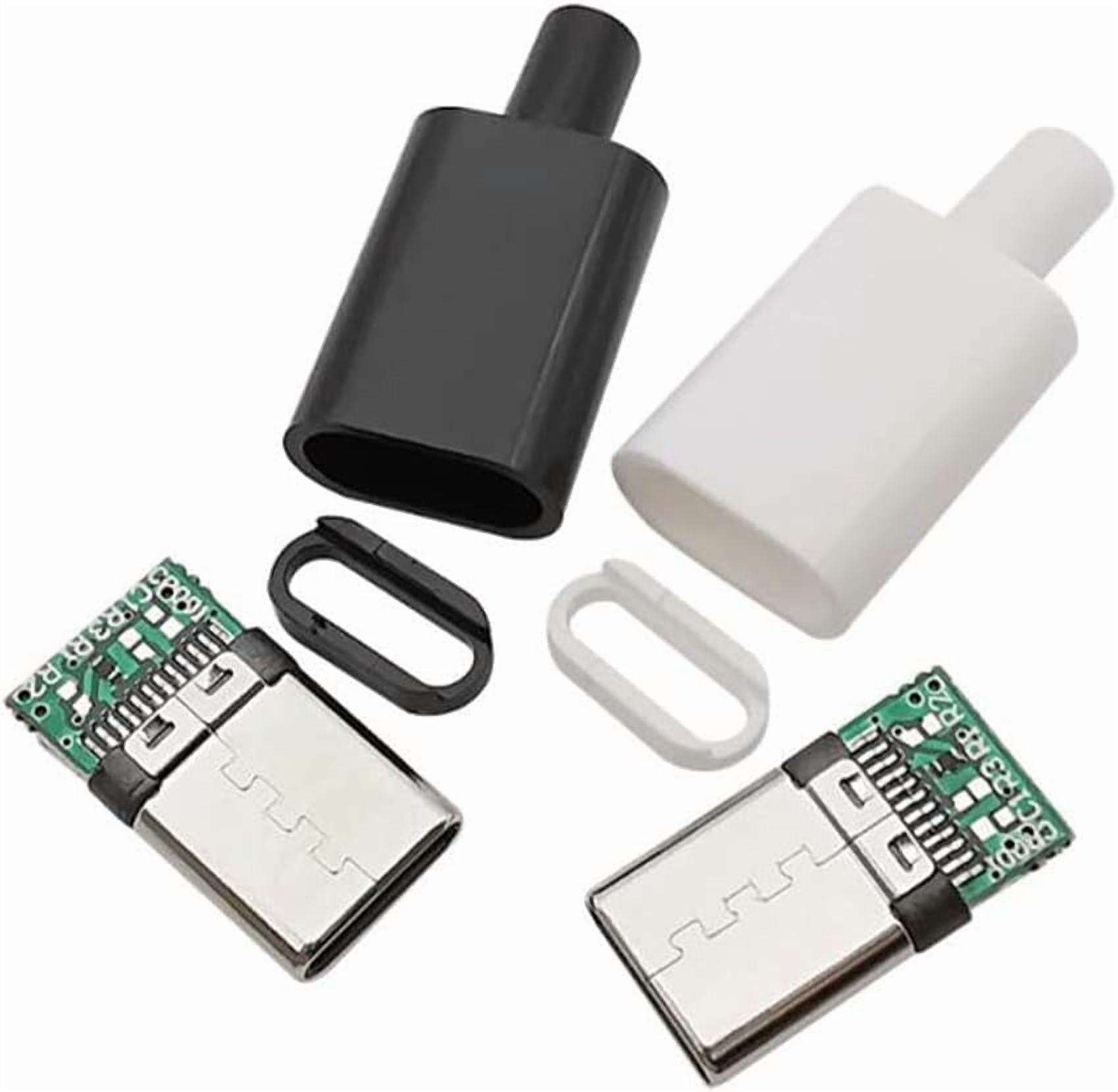 LINYAN-20 Set 24 Pin USB 3.1 Male Connector with Type C Housing,USB-C ...