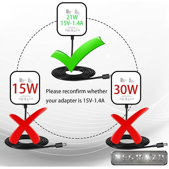 LINYAN-21W Alexa Power Cord Replacement for Echo Show 1st Gen (MW46WB ...