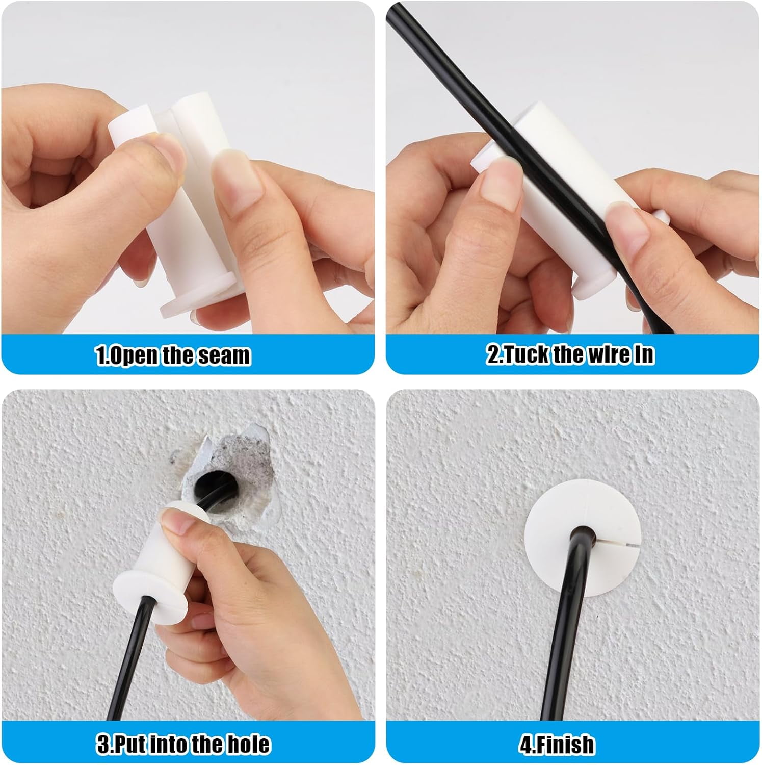 LINYAN-24Pcs Cable Routing Kit for Starlink - 1 inch Wall Grommets for ...