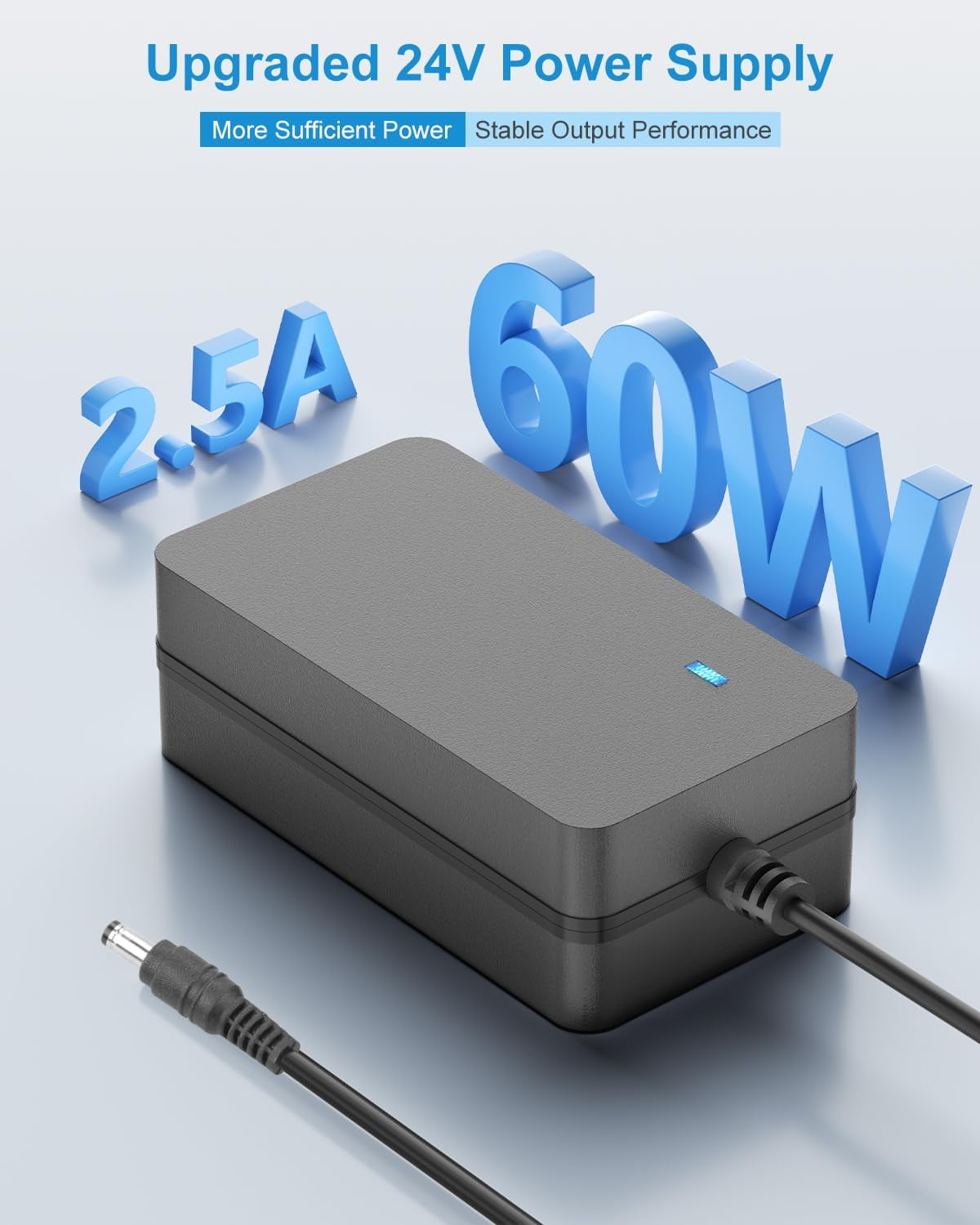 LINYAN-24V Power Supply 2.5A 60W AC Adapter 100-240V 50-60Hz 24 Volt ...