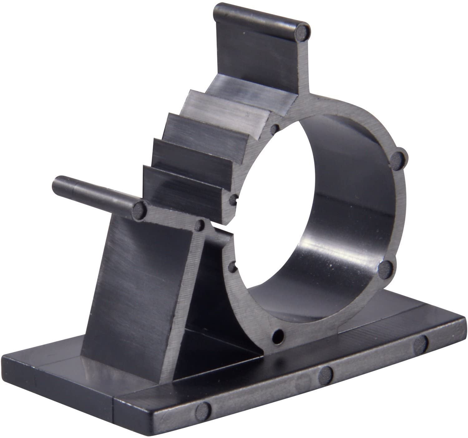 LINYAN-25 Pcs UVB Plastic Kwik Clips Black Adhesive Backed Nylon Wire ...