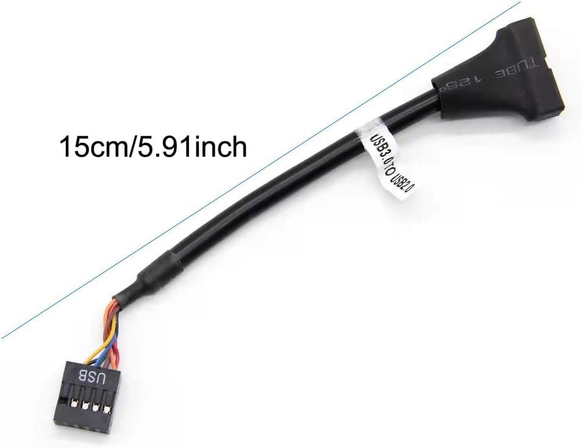 LINYAN-3 Pack USB 3.0 Header to USB 2.0 Motherboard Adapter 19 Pin to 9 ...