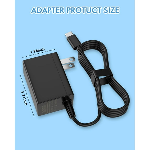 LINYAN-39W Fast Charger Compatible with Nintendo Switch Lite OLED Steam ...