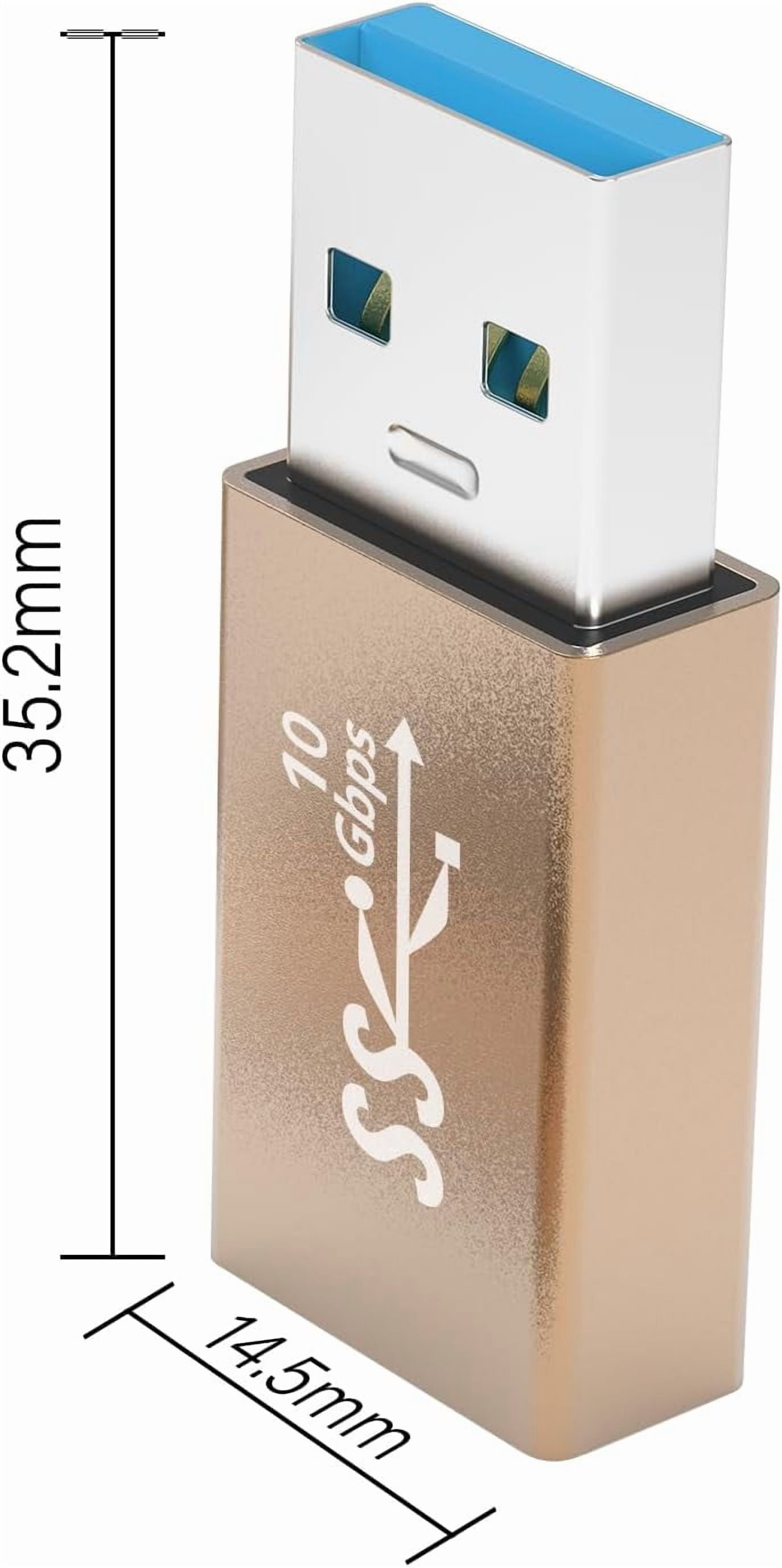 LINYAN-3Pack USB Coupler Male to Female USB 3.0 Type A Adapter ...