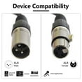 LINYAN-(4-Pack) 10 Foot, XLR Microphone Cable 3-pin XLR Speaker Cable ...