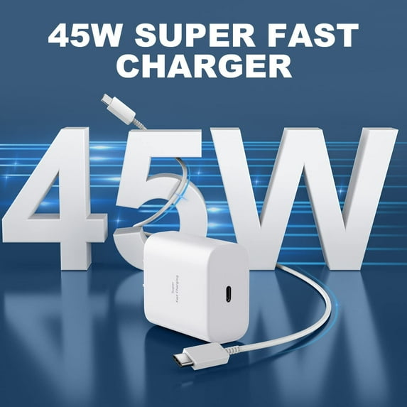 LINYAN-45W Samsung Super Fast USB-C Wall Charger for Samsung Galaxy S25 ...